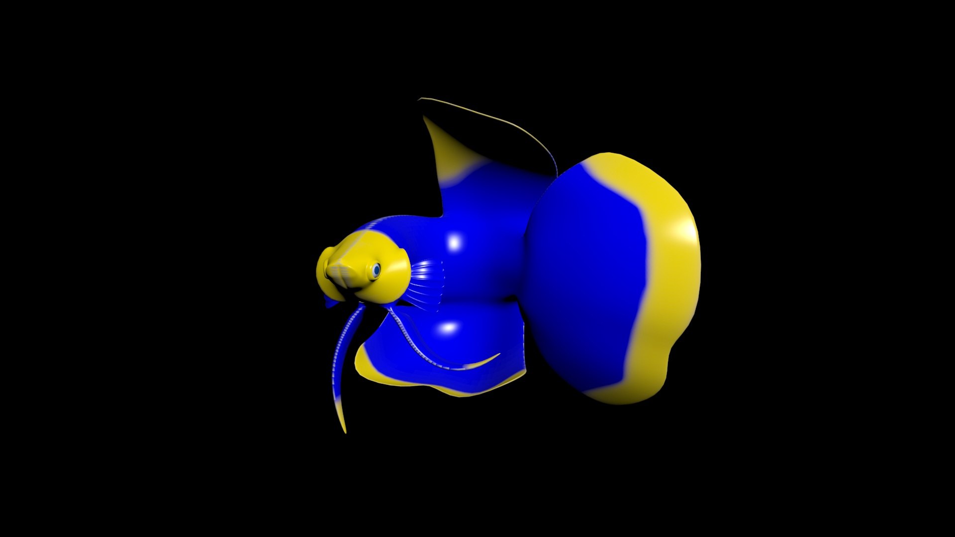 Clown Betta Fish 3D Model - TurboSquid 1473466