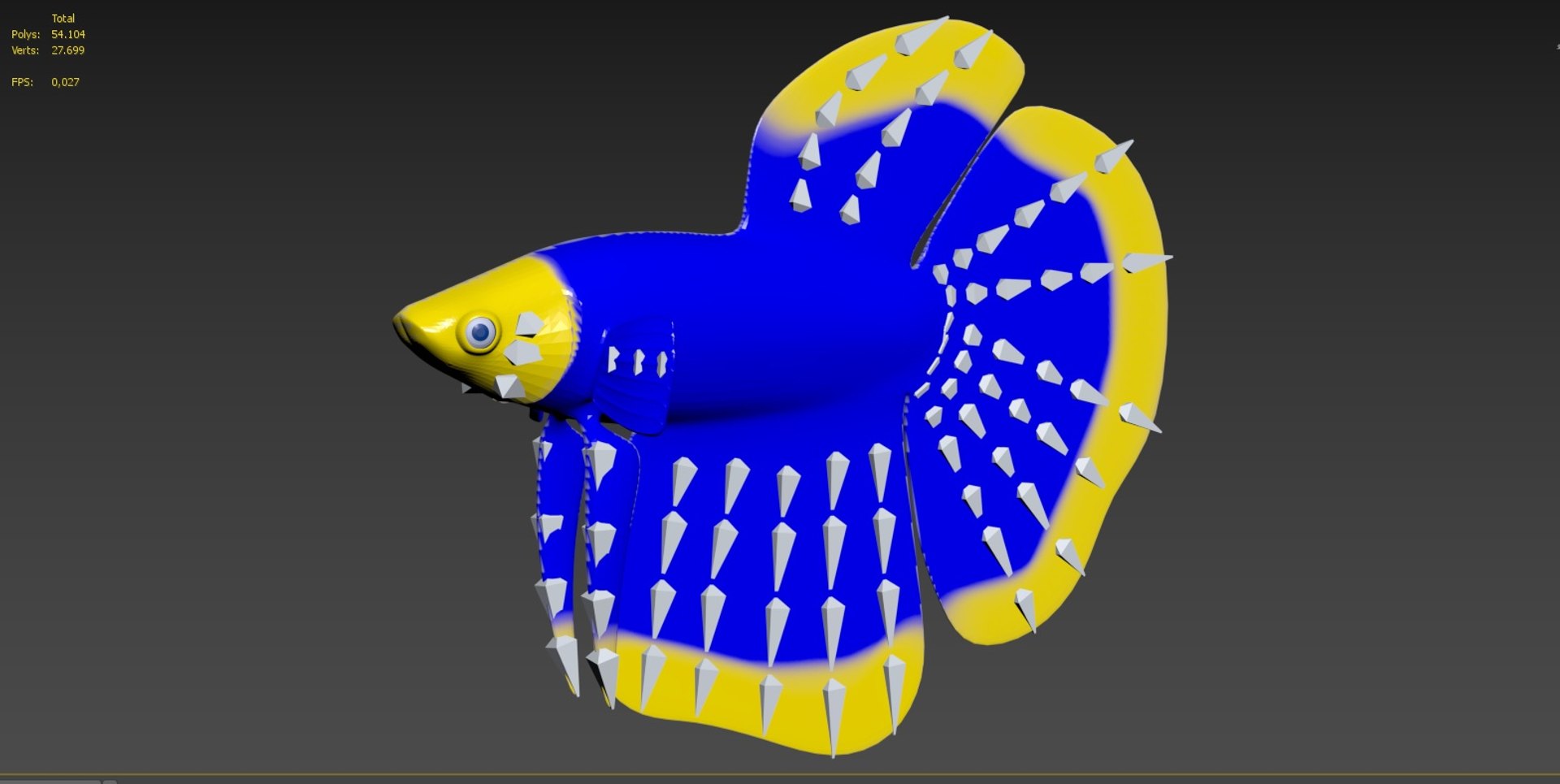 Clown Betta Fish 3D Model - TurboSquid 1473466