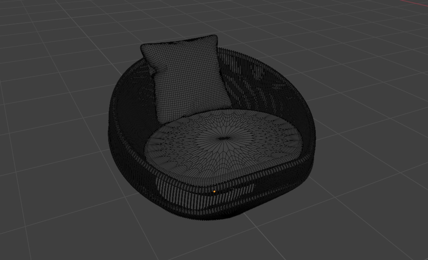 Round Woven Lounge Chair 3D Model - TurboSquid 2269021