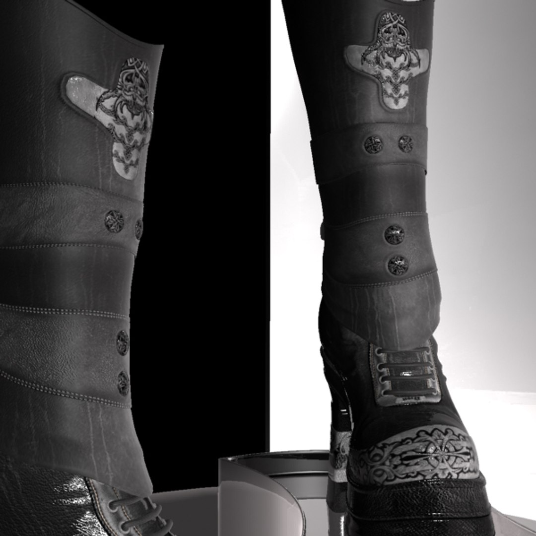 Warrior Boot 3d Model