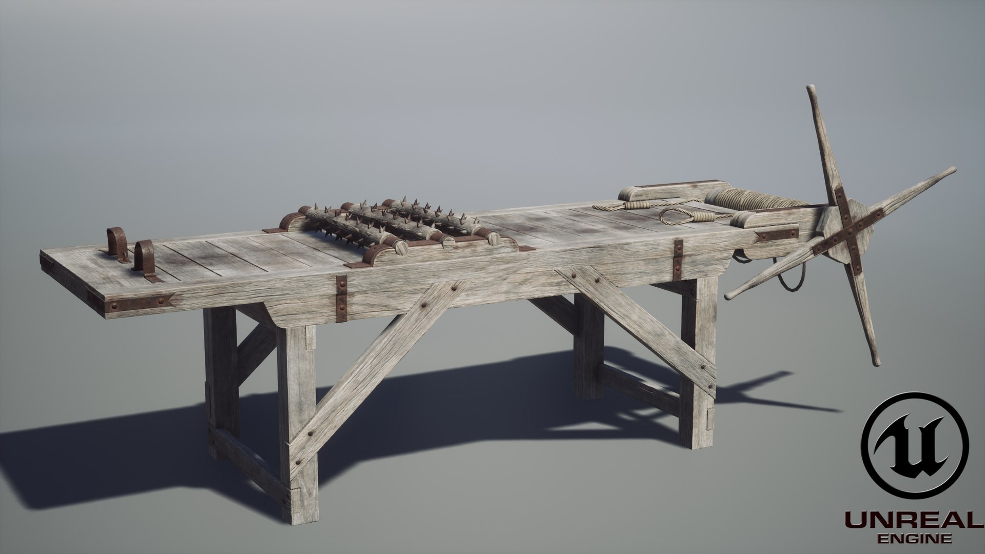 Medieval Torture Rack PBR 3D Model - TurboSquid 1791042