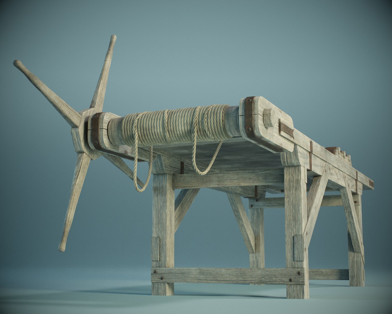 Medieval Torture Rack PBR 3D Model - TurboSquid 1791042