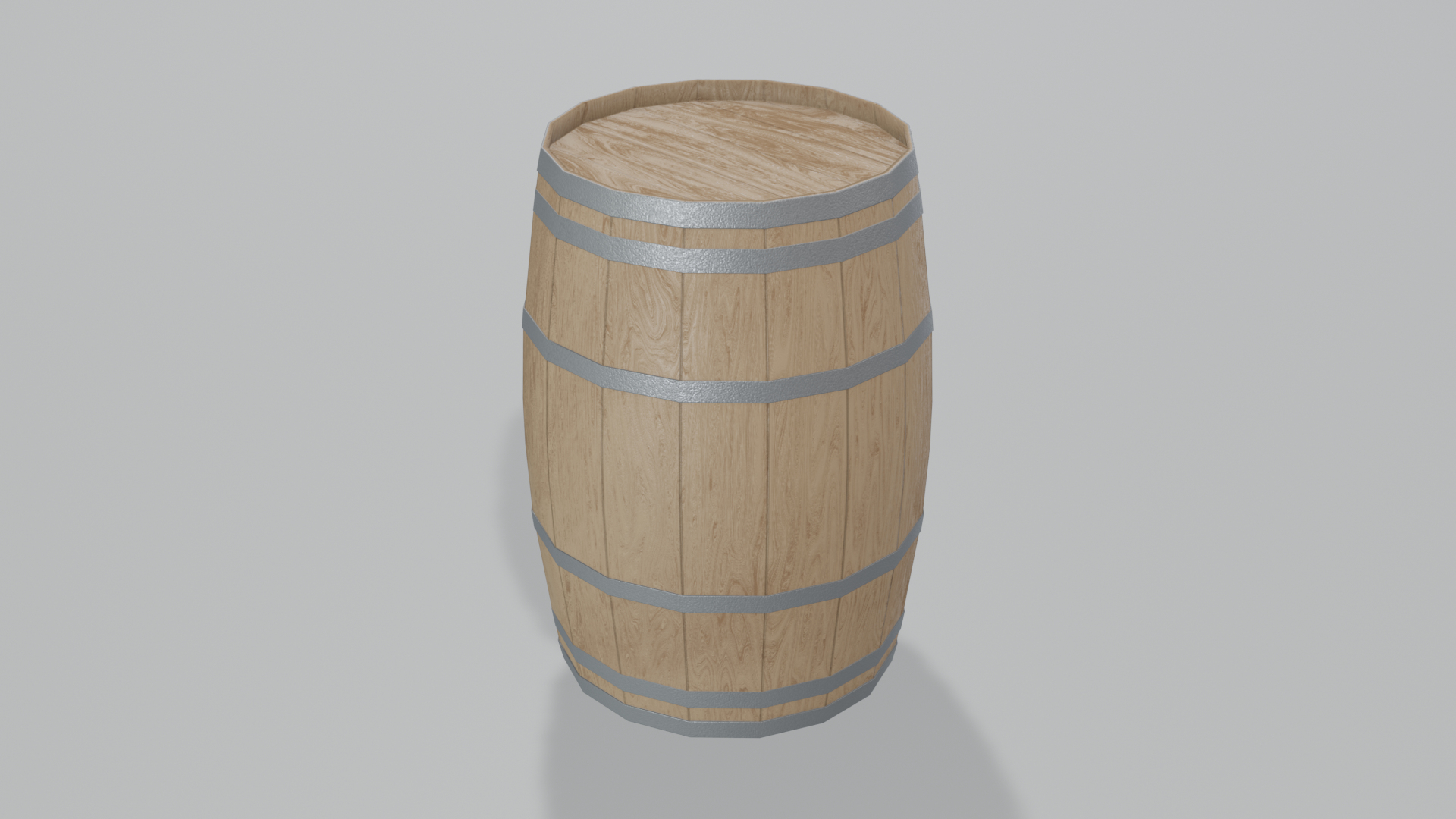 Light Toasted Lowpoly Bourbon Rundlet Barrel 3D Model - TurboSquid 2424797