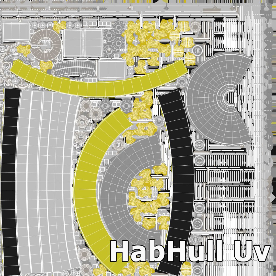 3D space habitat based hab model - TurboSquid 1331215