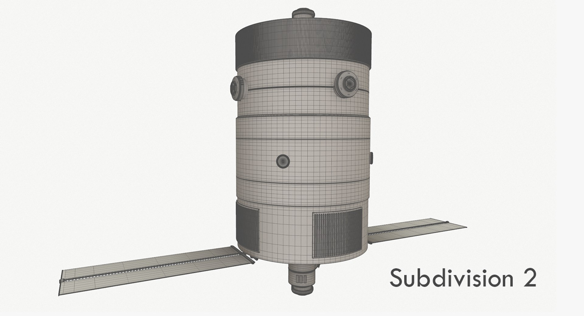 3D space habitat based hab model - TurboSquid 1331215