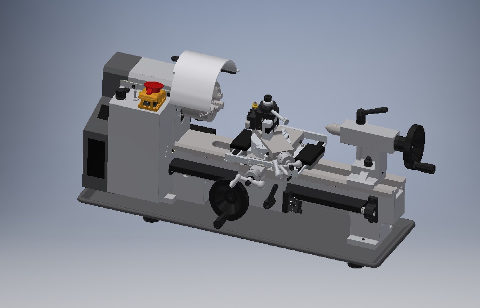 3D Mini Lathe Assy - TurboSquid 1968419