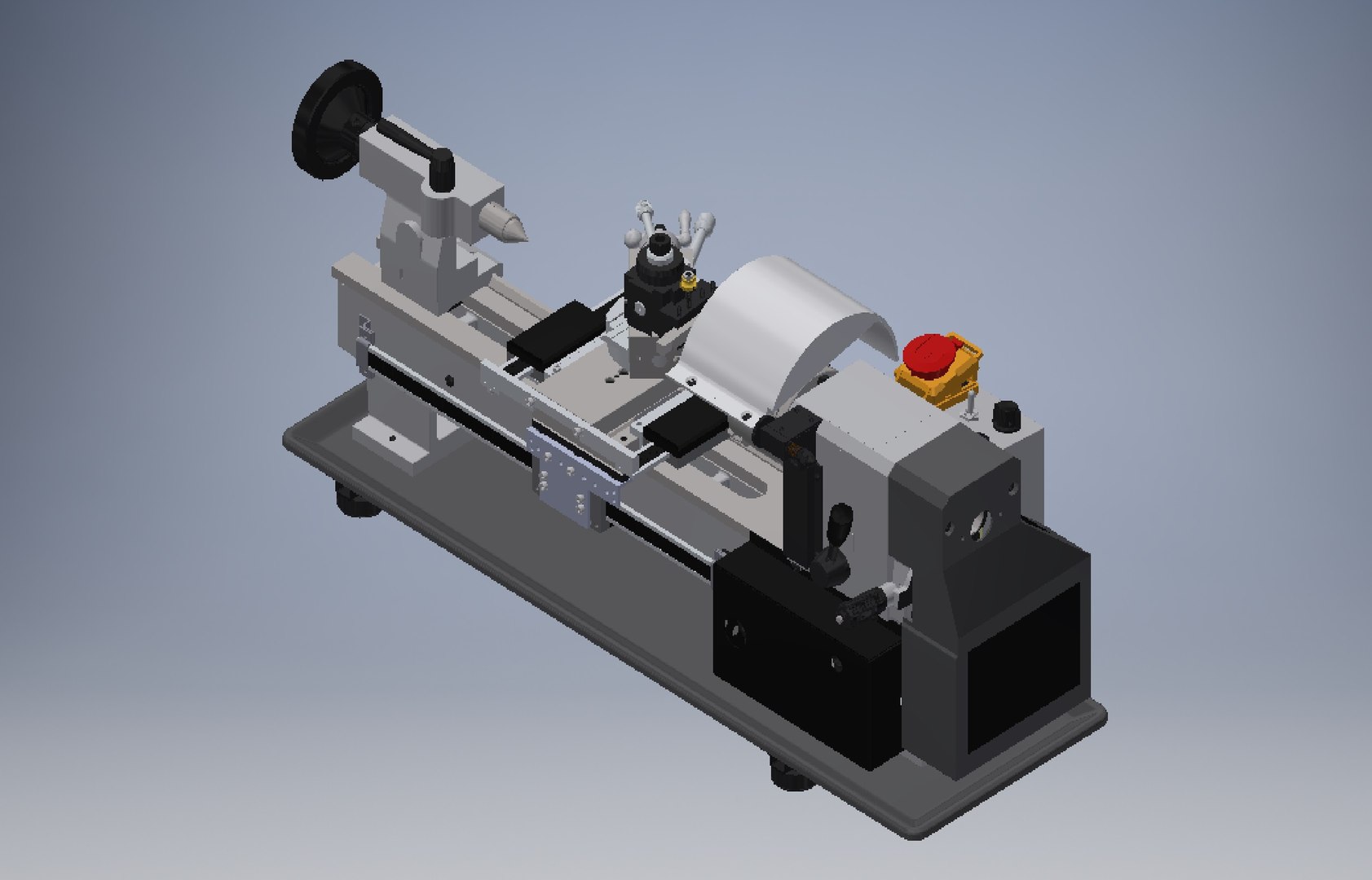 3D Mini Lathe Assy - TurboSquid 1968419