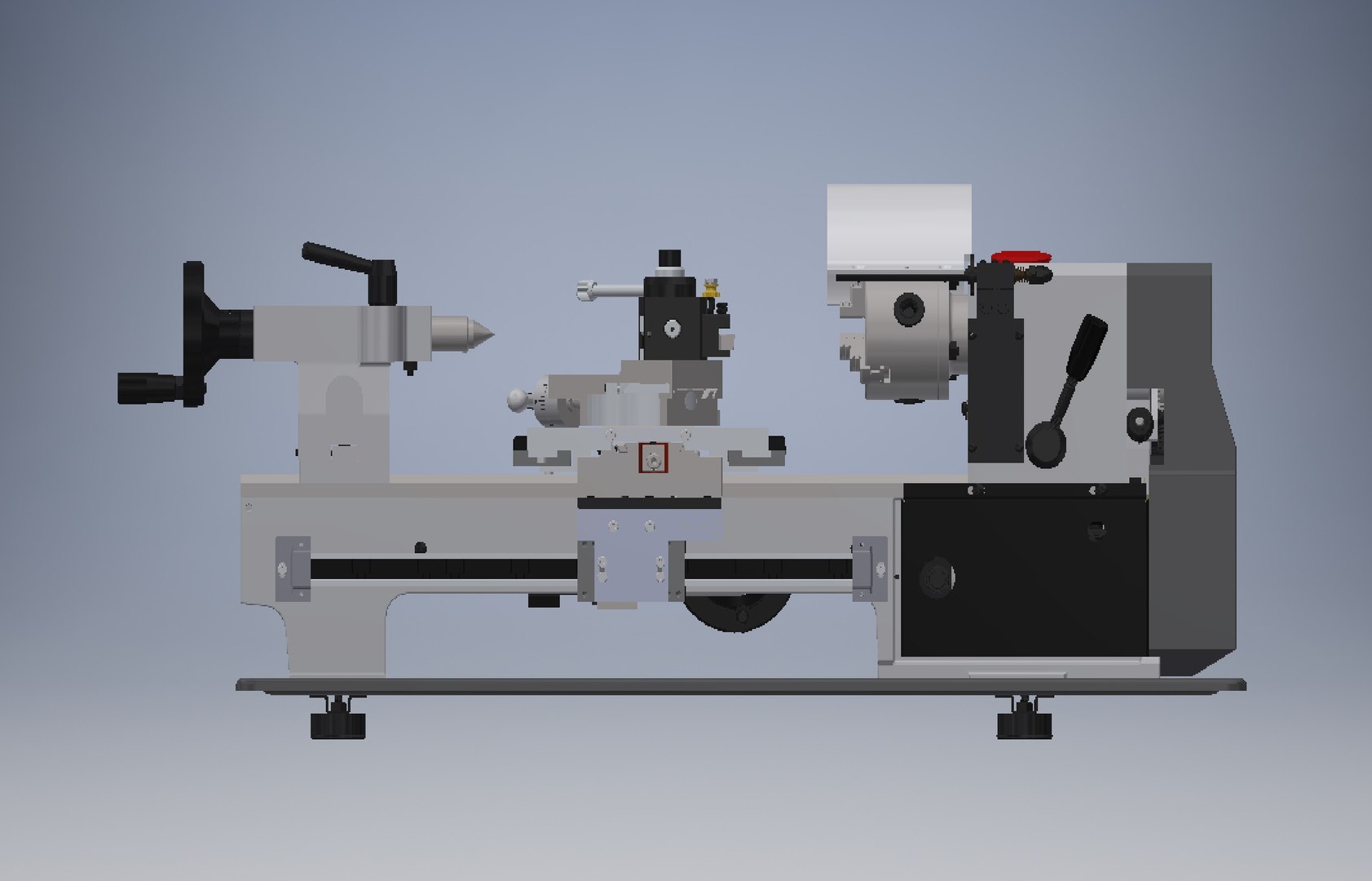 3D Mini Lathe Assy - TurboSquid 1968419
