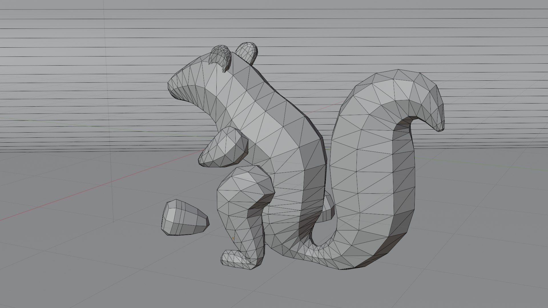 3D Model Chipmunk With Acorn - TurboSquid 2172260