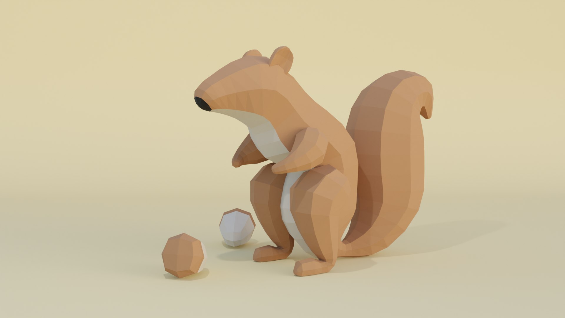 3D Model Chipmunk With Acorn - TurboSquid 2172260