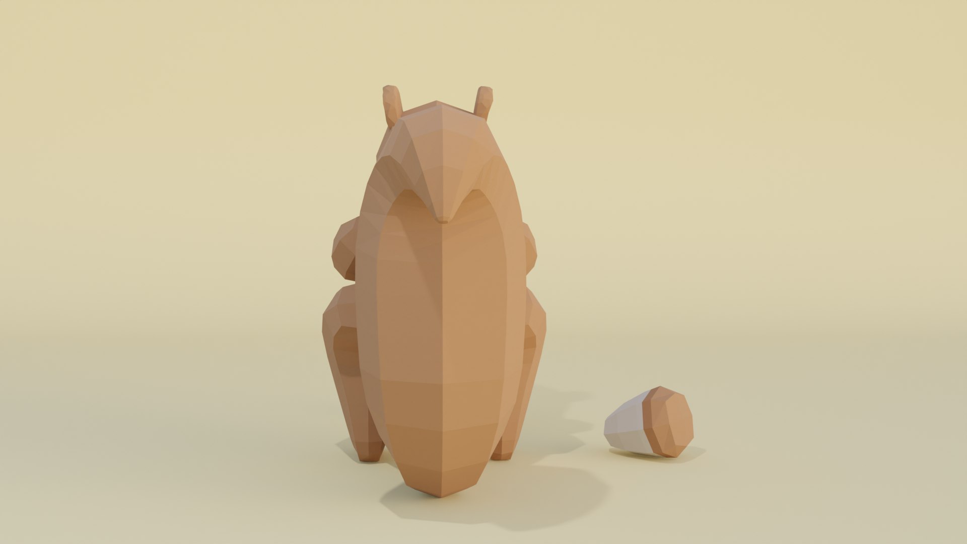3D Model Chipmunk With Acorn - TurboSquid 2172260