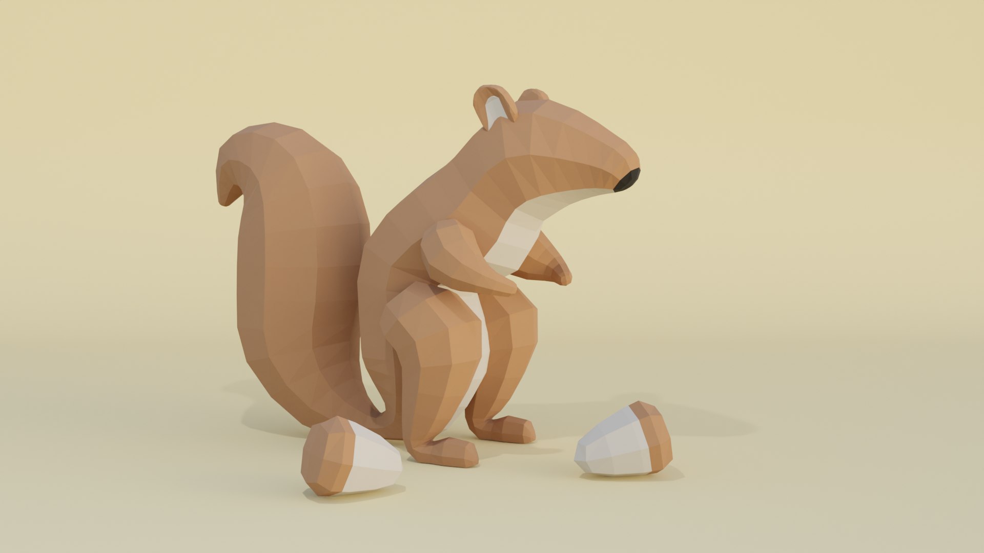 3D Model Chipmunk With Acorn - TurboSquid 2172260