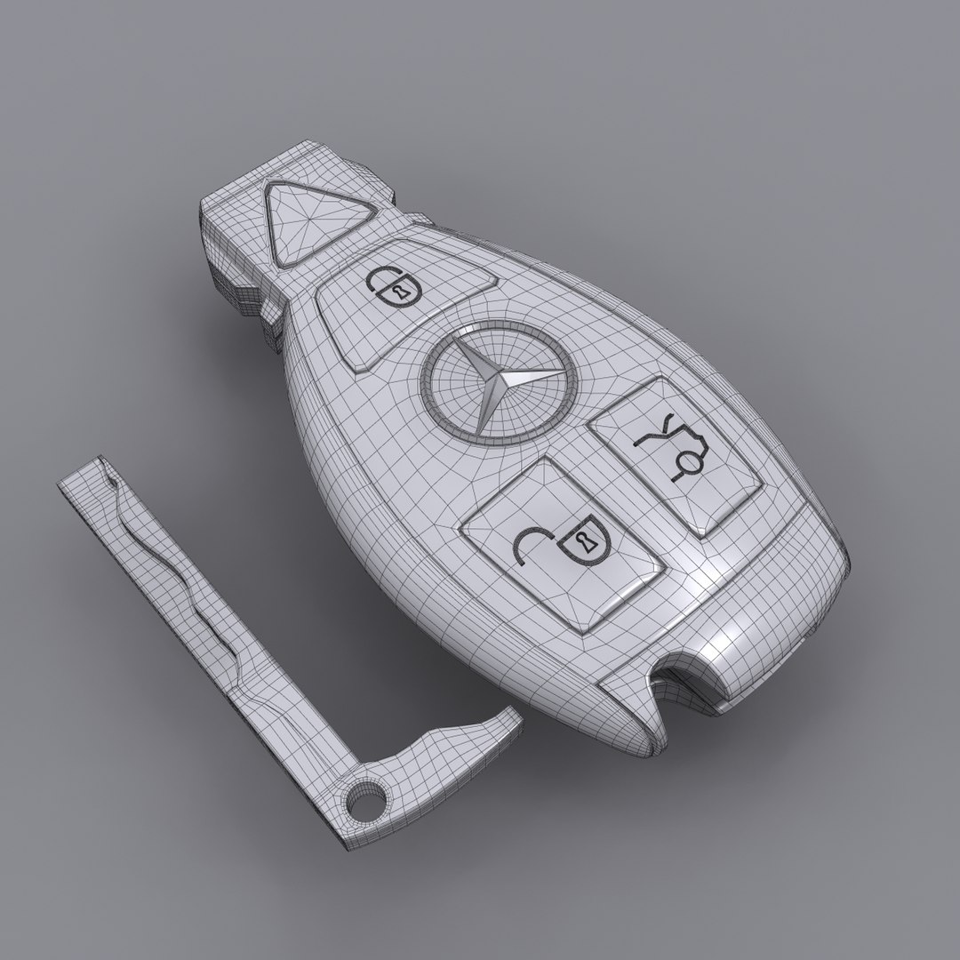 3d Mercedes Smart Key