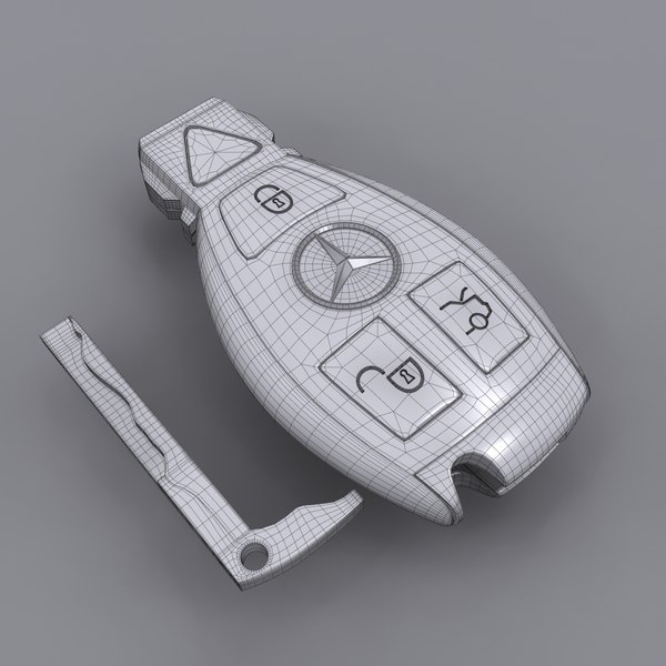 3d mercedes smart key