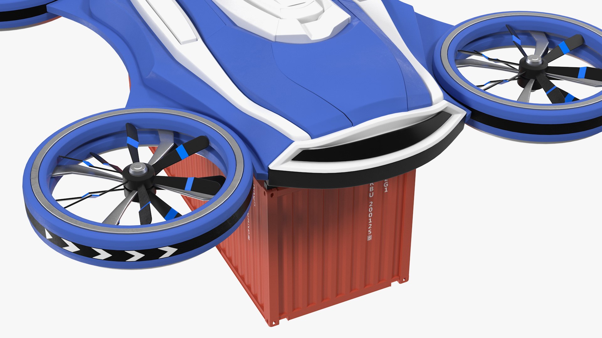 Heavy duty cargo quadrocopter 3D model - TurboSquid 1486879