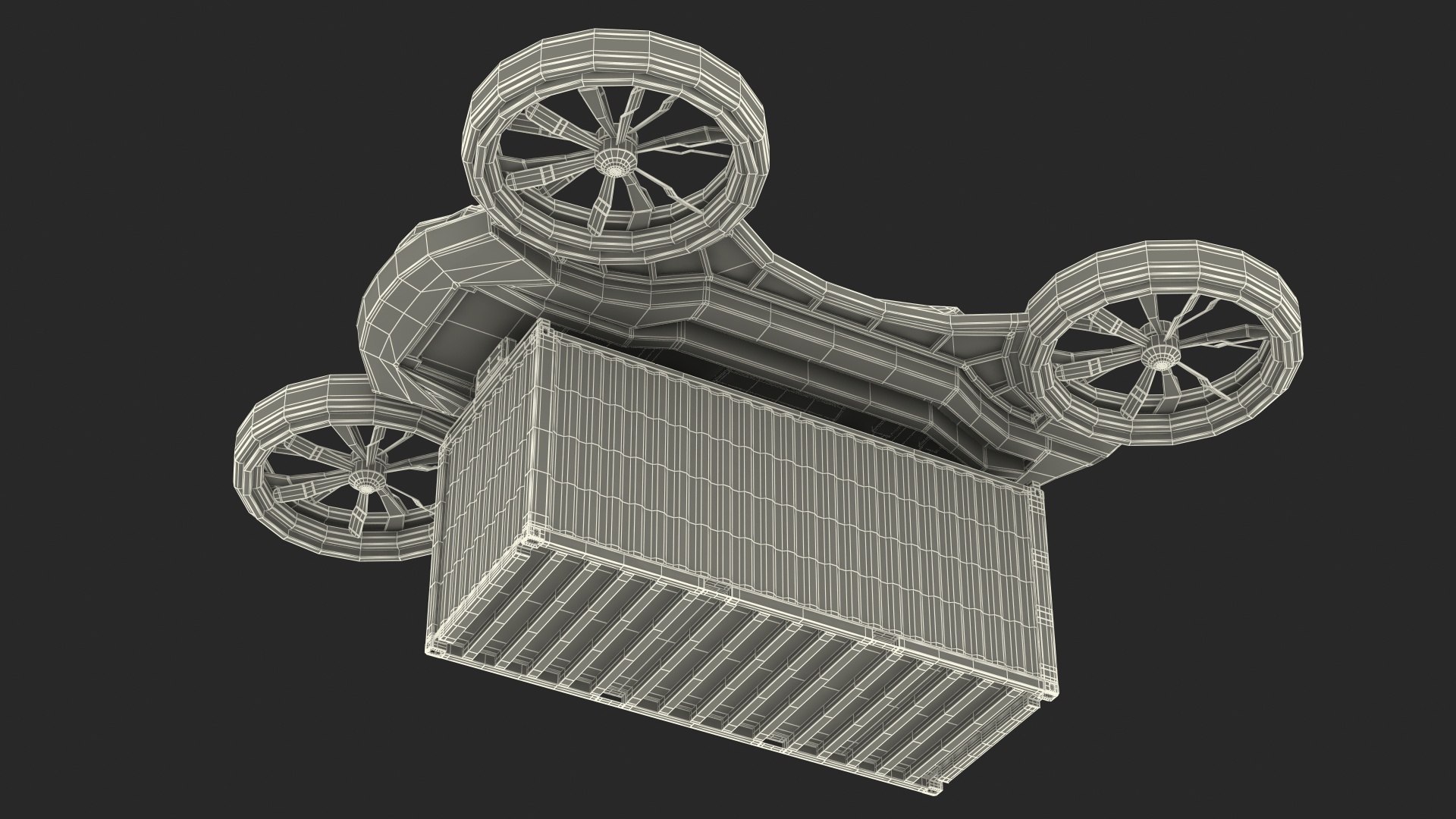 Heavy Duty Cargo Quadrocopter 3D Model - TurboSquid 1486879