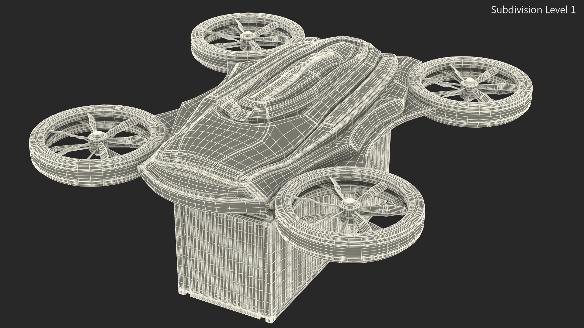 Heavy Duty Cargo Quadrocopter 3D Model - TurboSquid 1486879
