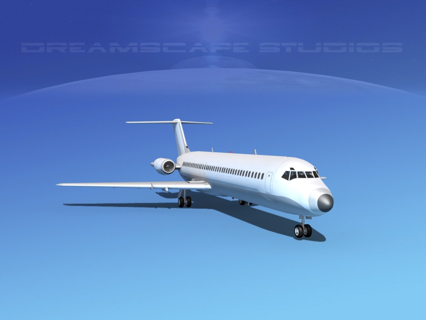 Turbines Dc-9-40 3d Model