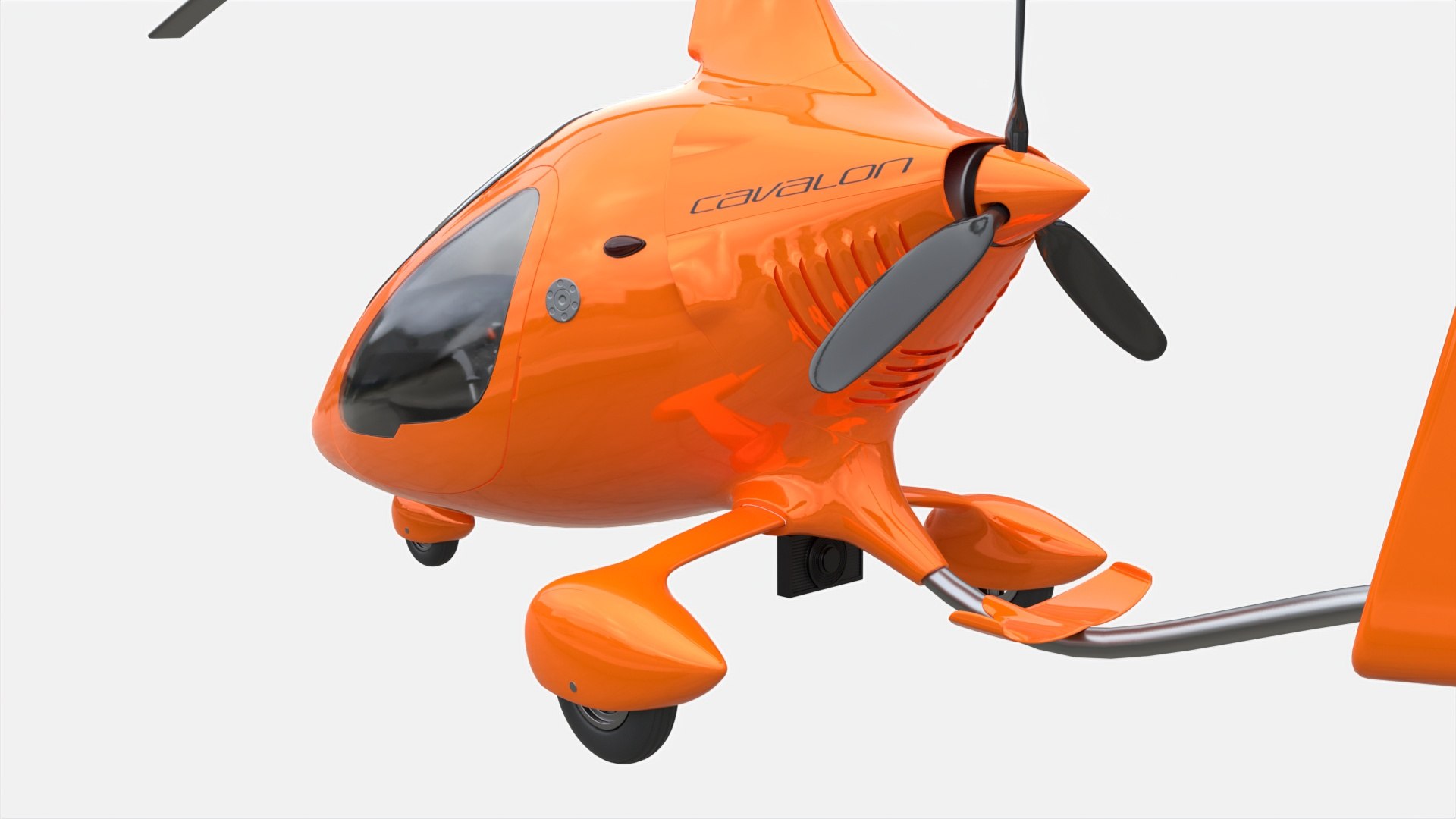 Gyroplane Autogyro Cavalon Orange 3D Model - TurboSquid 2111191