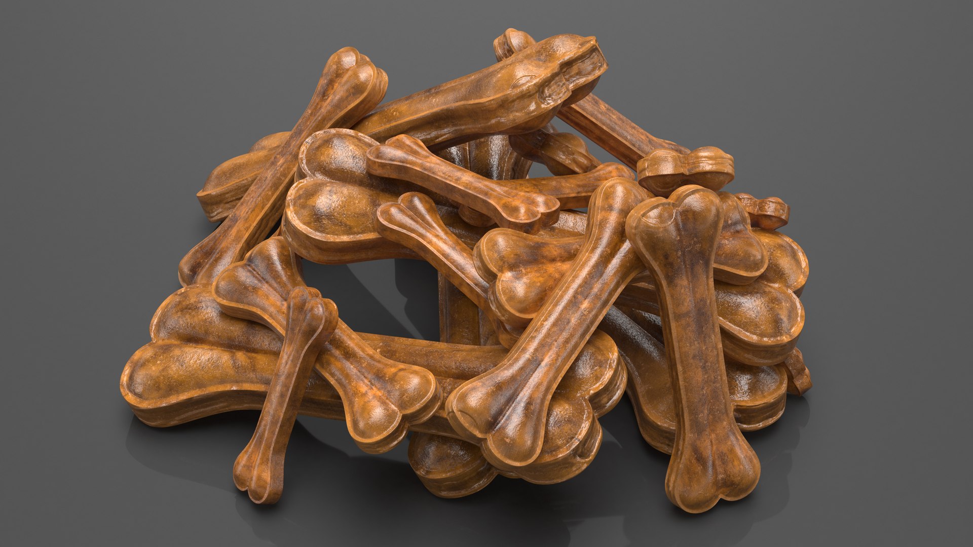 Heap Of Dog Treats Dark 3D Model - TurboSquid 2174343