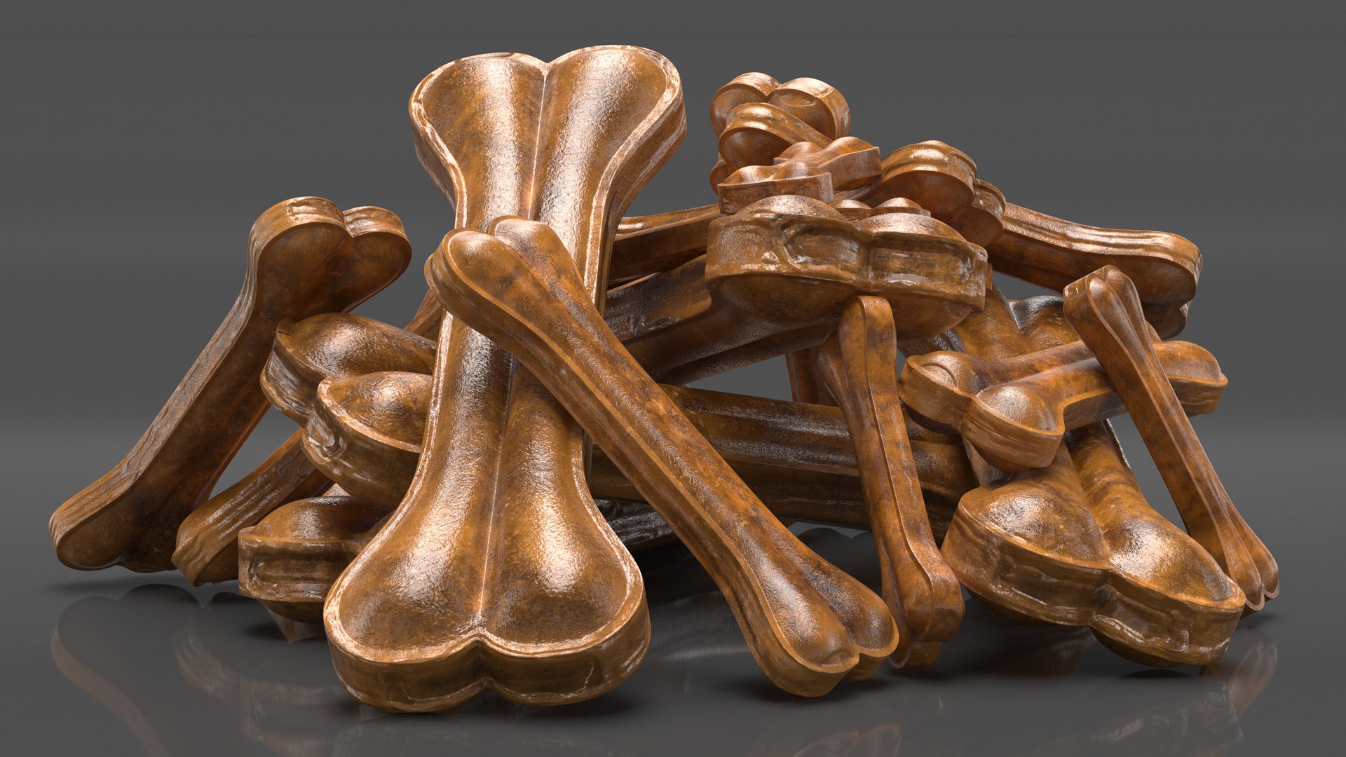 Heap Of Dog Treats Dark 3D Model - TurboSquid 2174343