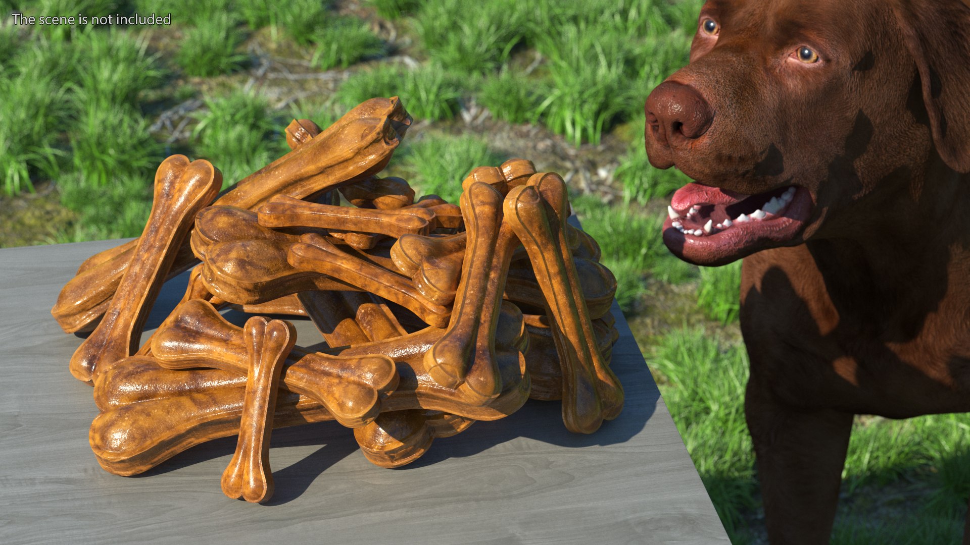 Heap Of Dog Treats Dark 3D Model - TurboSquid 2174343