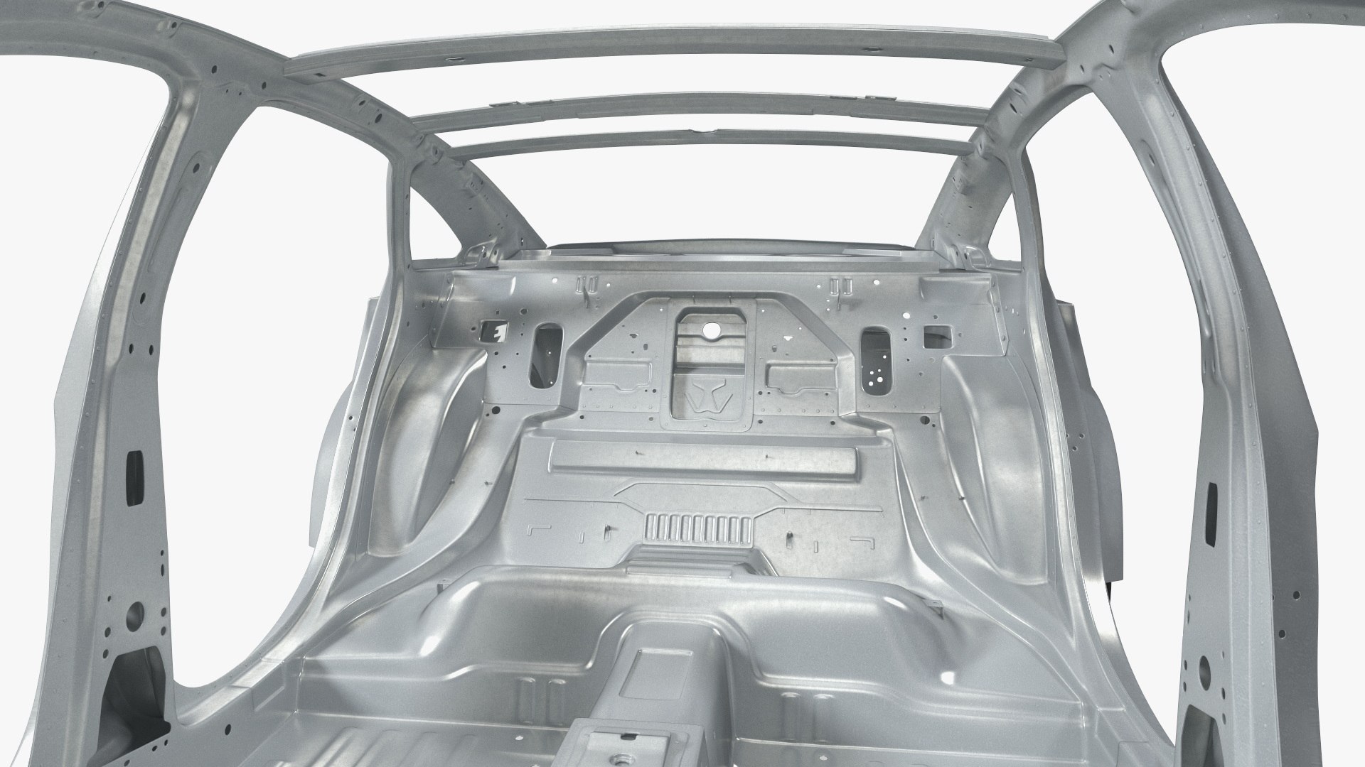 3D Car Frame With Wheels Model - TurboSquid 2209174