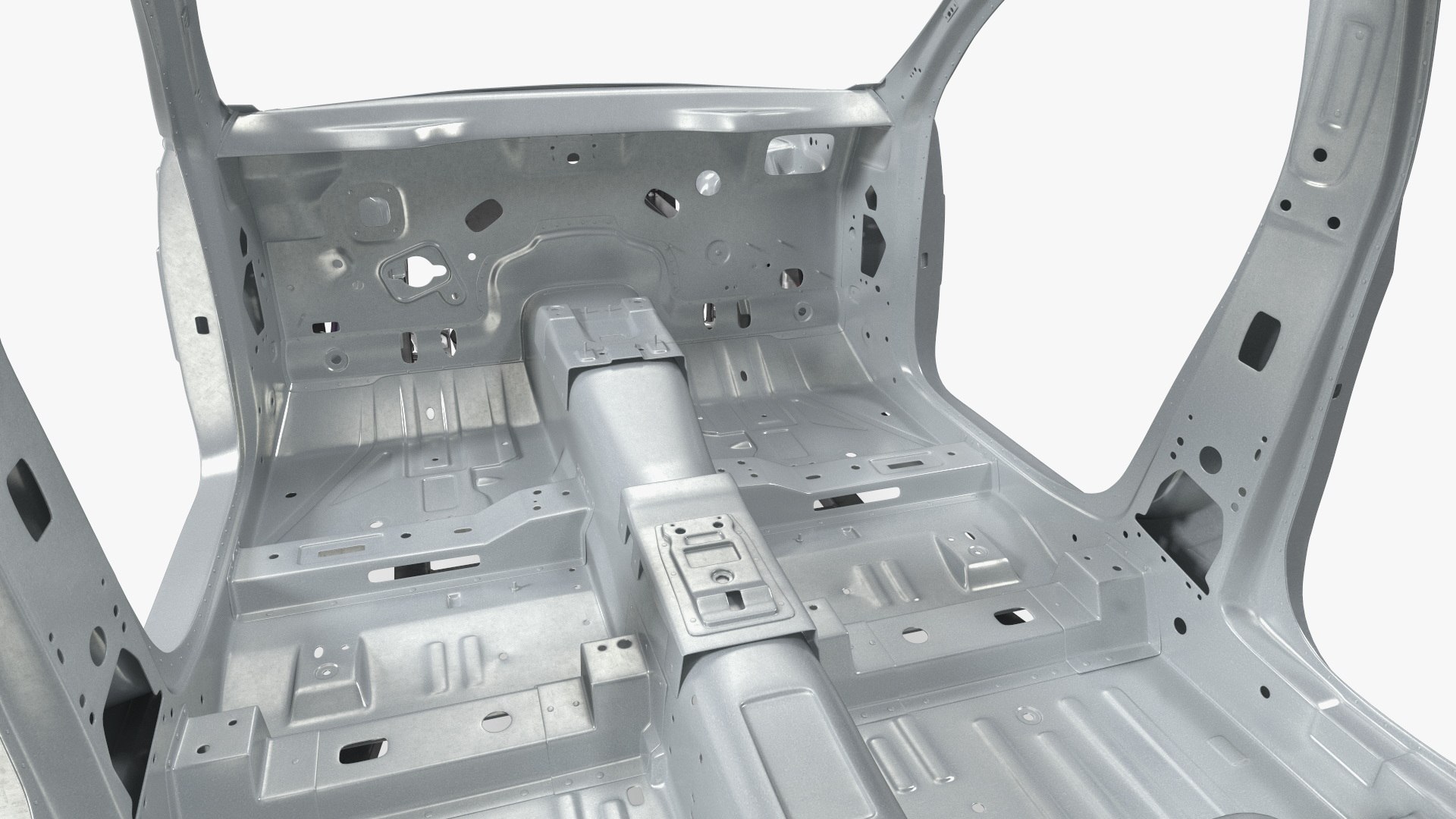 3D Car Frame With Wheels Model - TurboSquid 2209174