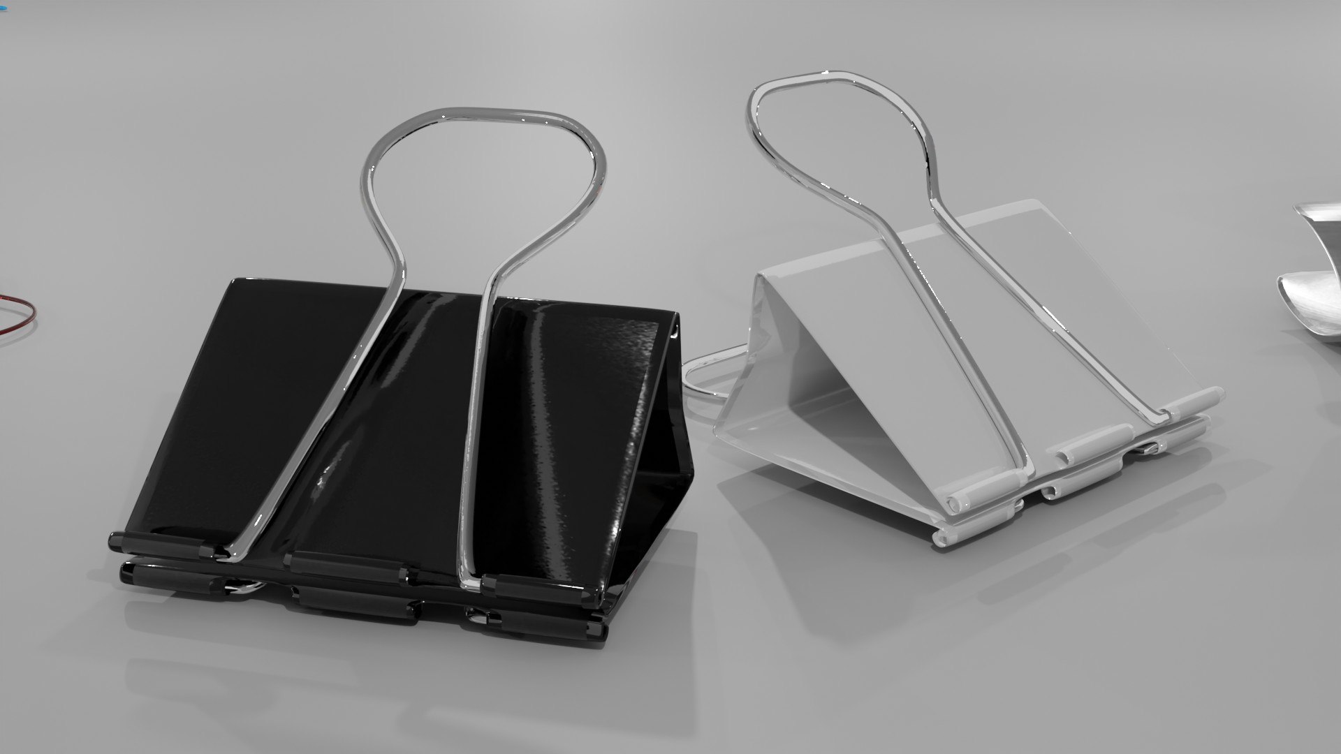 3D Paper Clips - Push Pins - Paper Clamps - TurboSquid 1885724