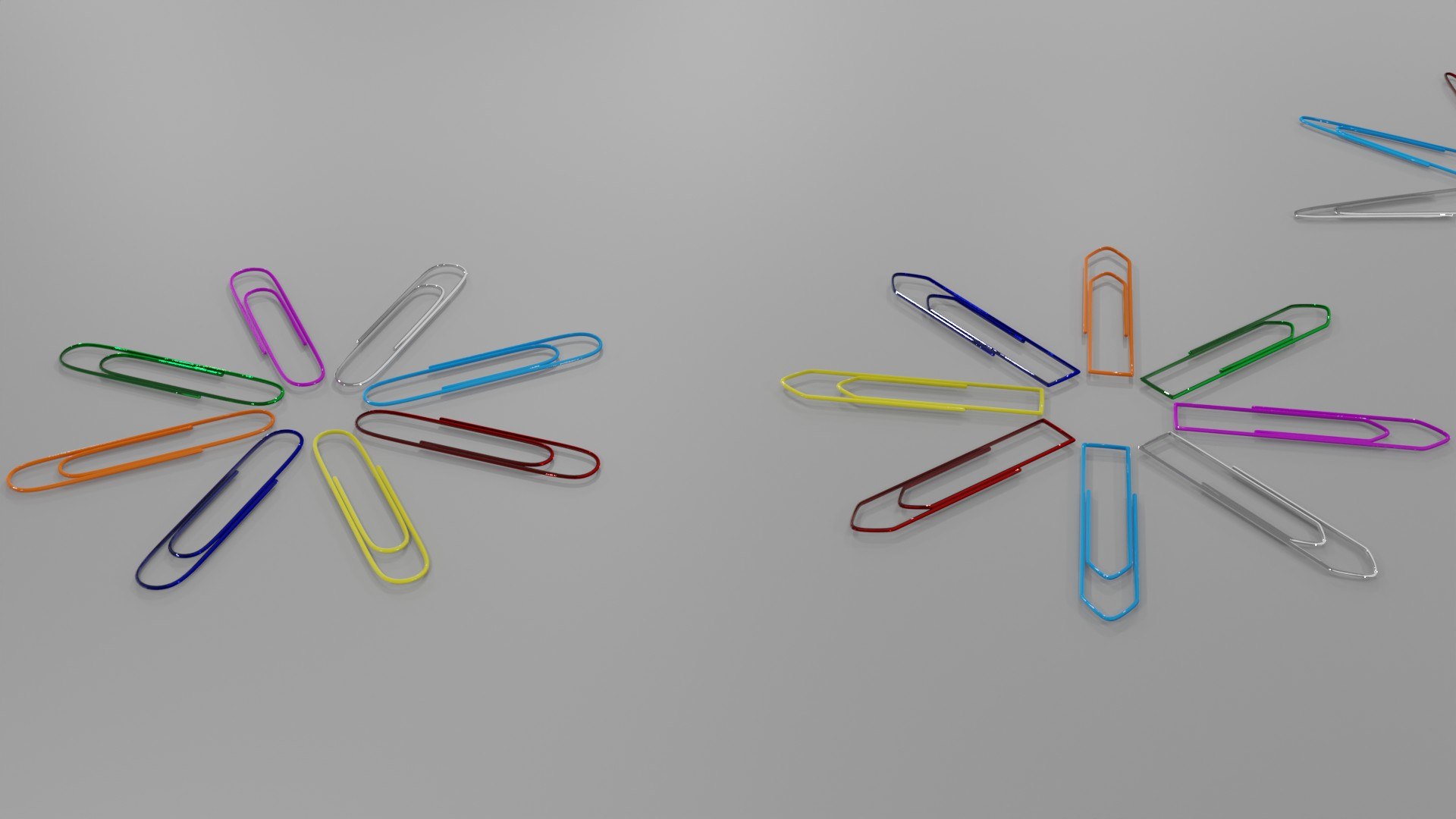 3D Paper Clips - Push Pins - Paper Clamps - TurboSquid 1885724