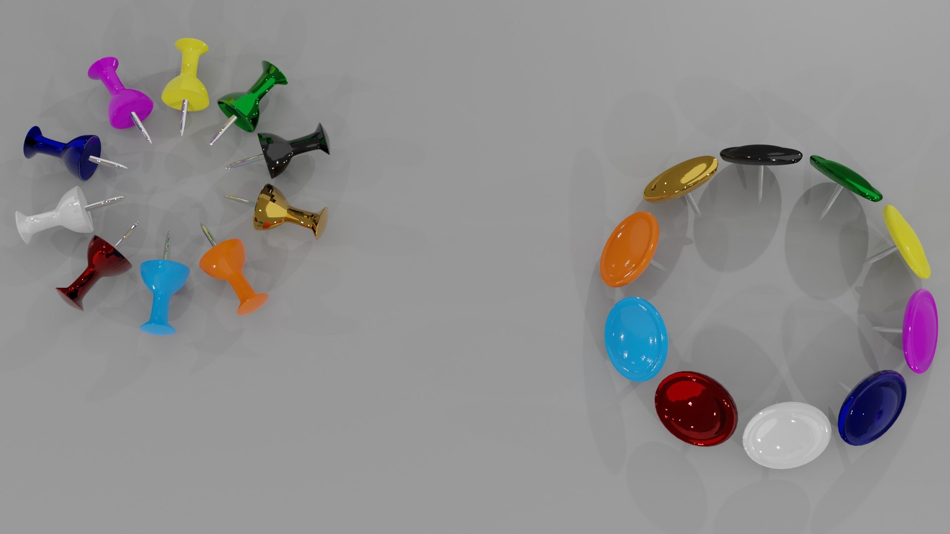 3D Paper Clips - Push Pins - Paper Clamps - TurboSquid 1885724