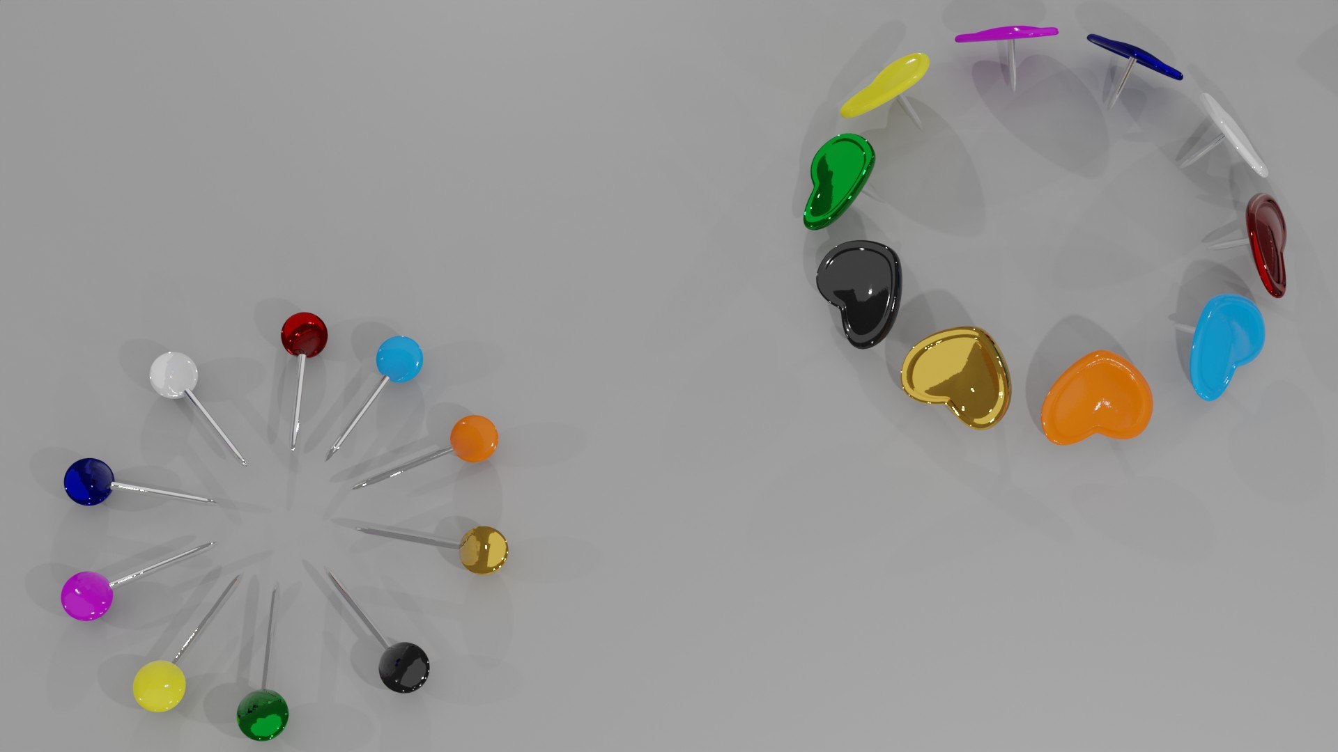 3D Paper Clips - Push Pins - Paper Clamps - TurboSquid 1885724