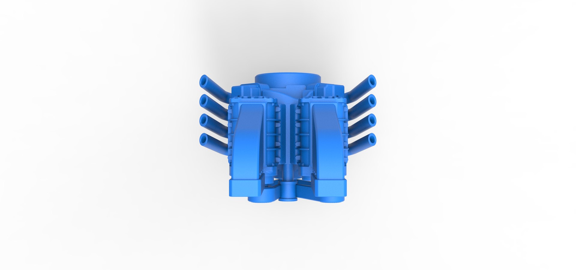 Diecast Engine V8 With Double Supercharger Version 6 Scale 1 To 25 3D ...