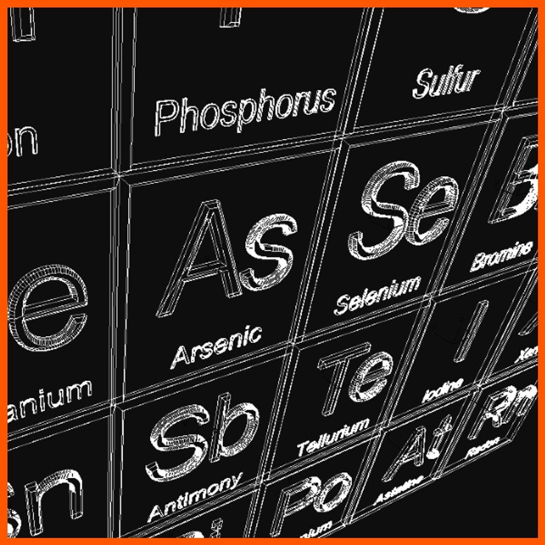 Periodic Table Elements 3d Model