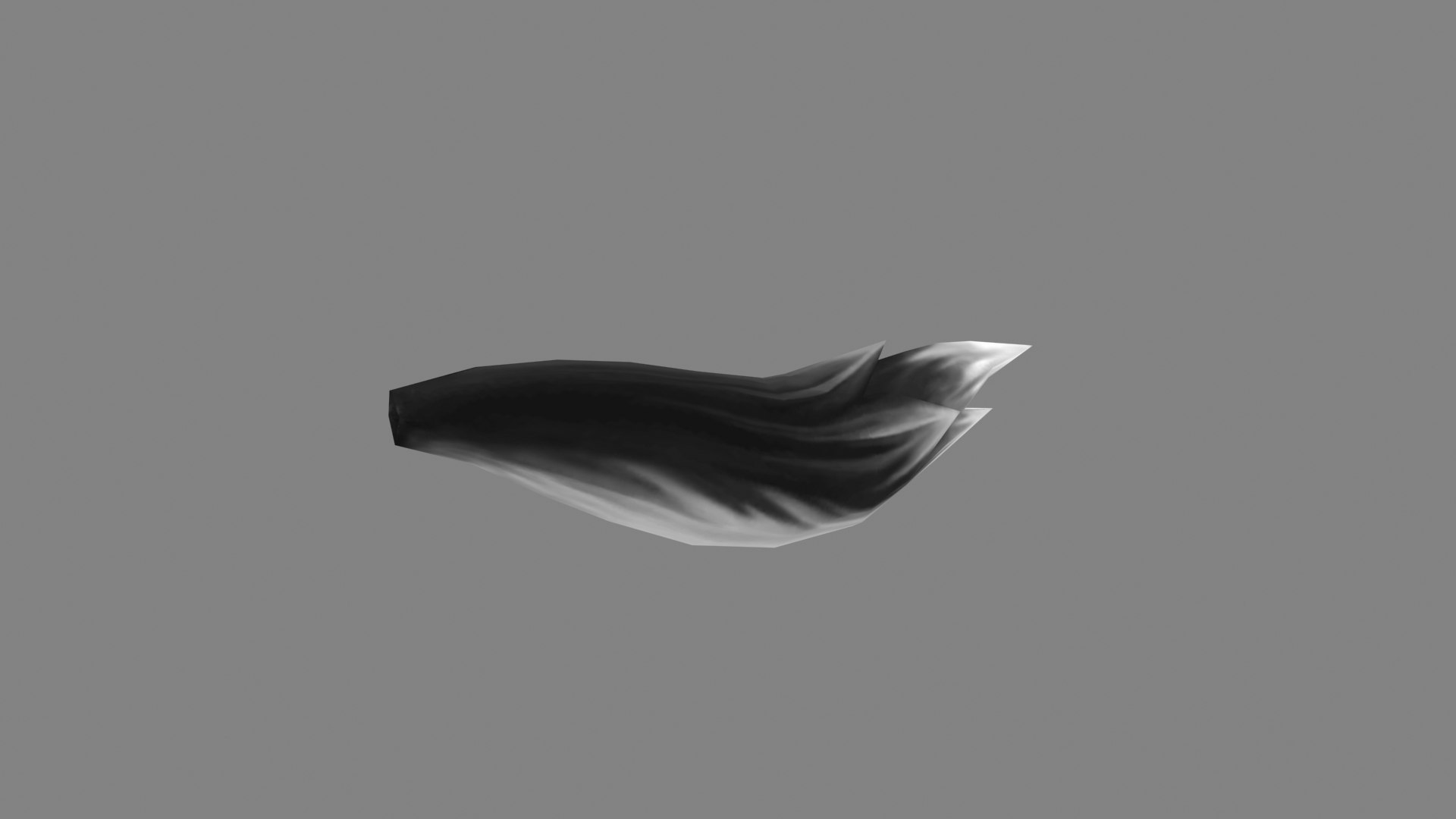 Cartoon Wolf Tail - Black 3D - TurboSquid 2105044