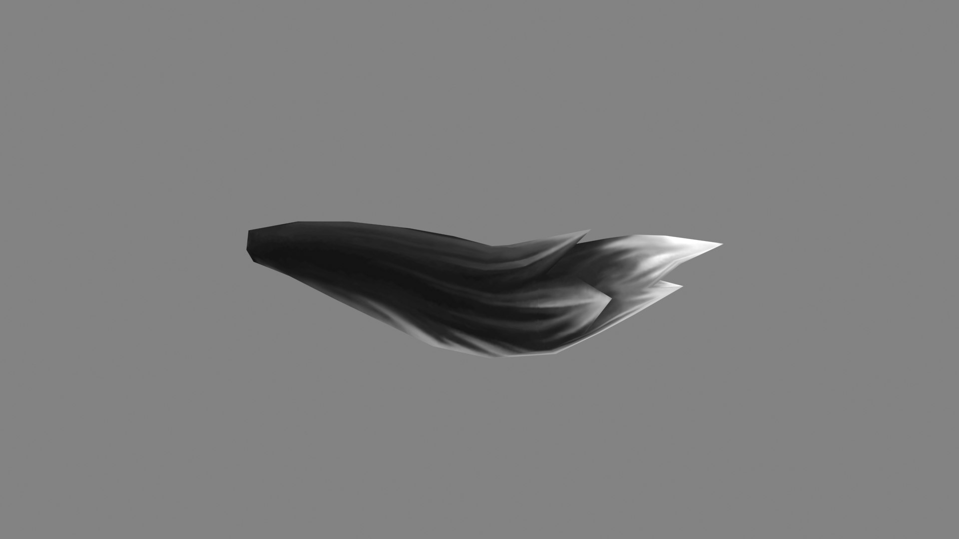 Cartoon Wolf Tail - Black 3D - TurboSquid 2105044
