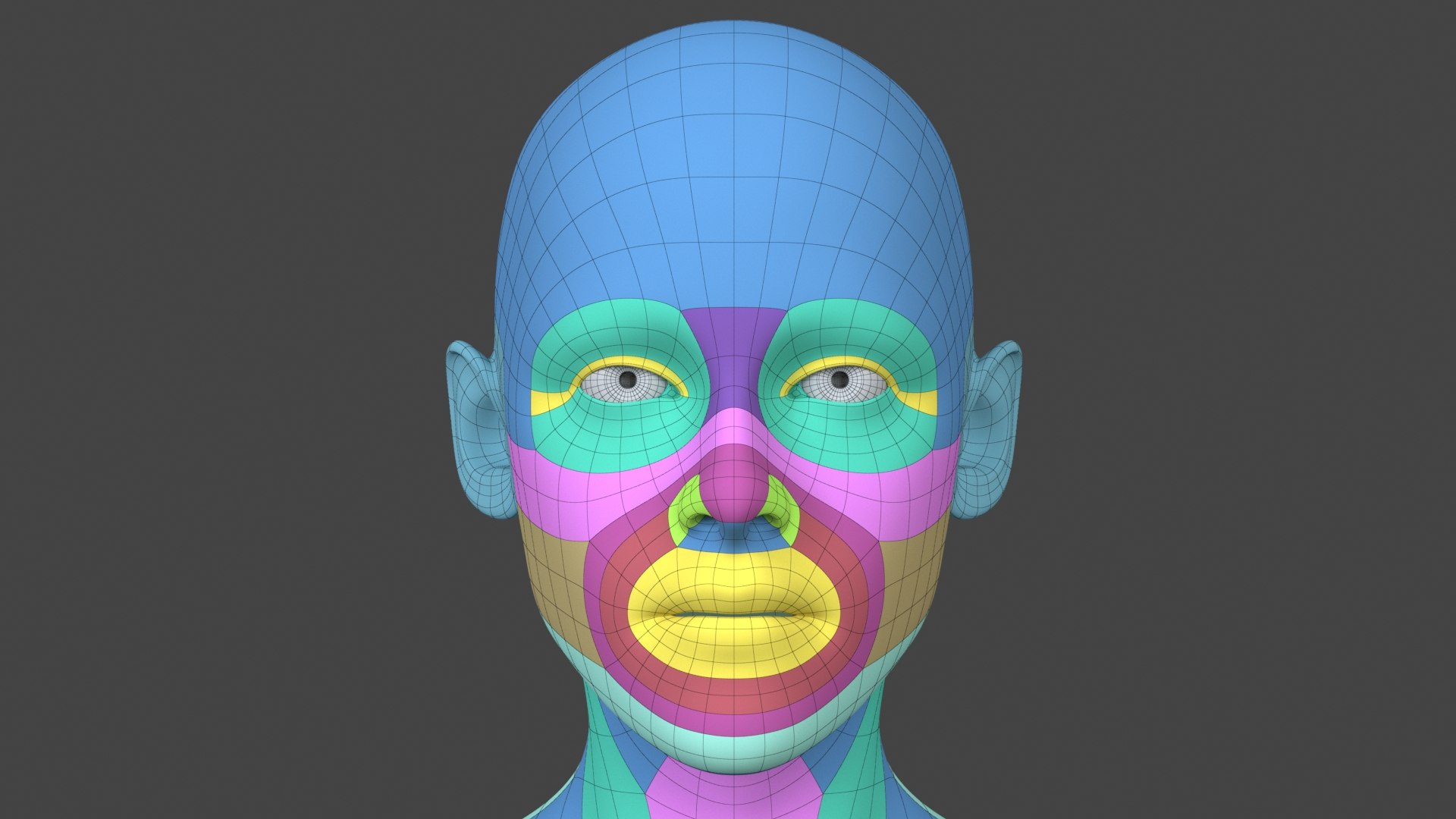3D Model Head Human Base Mesh - TurboSquid 1567561