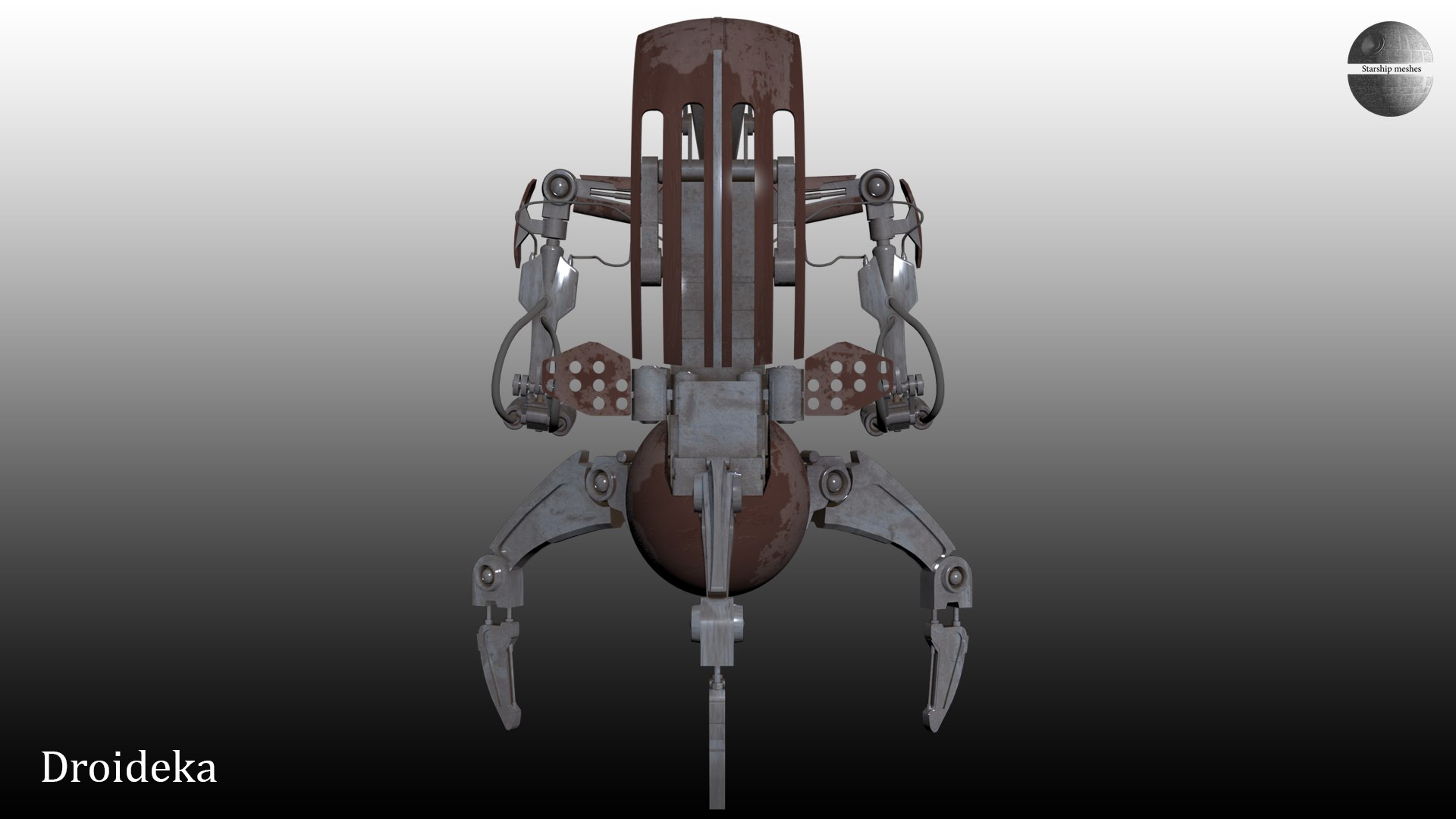 3D Droid Droideka Model - TurboSquid 1701823