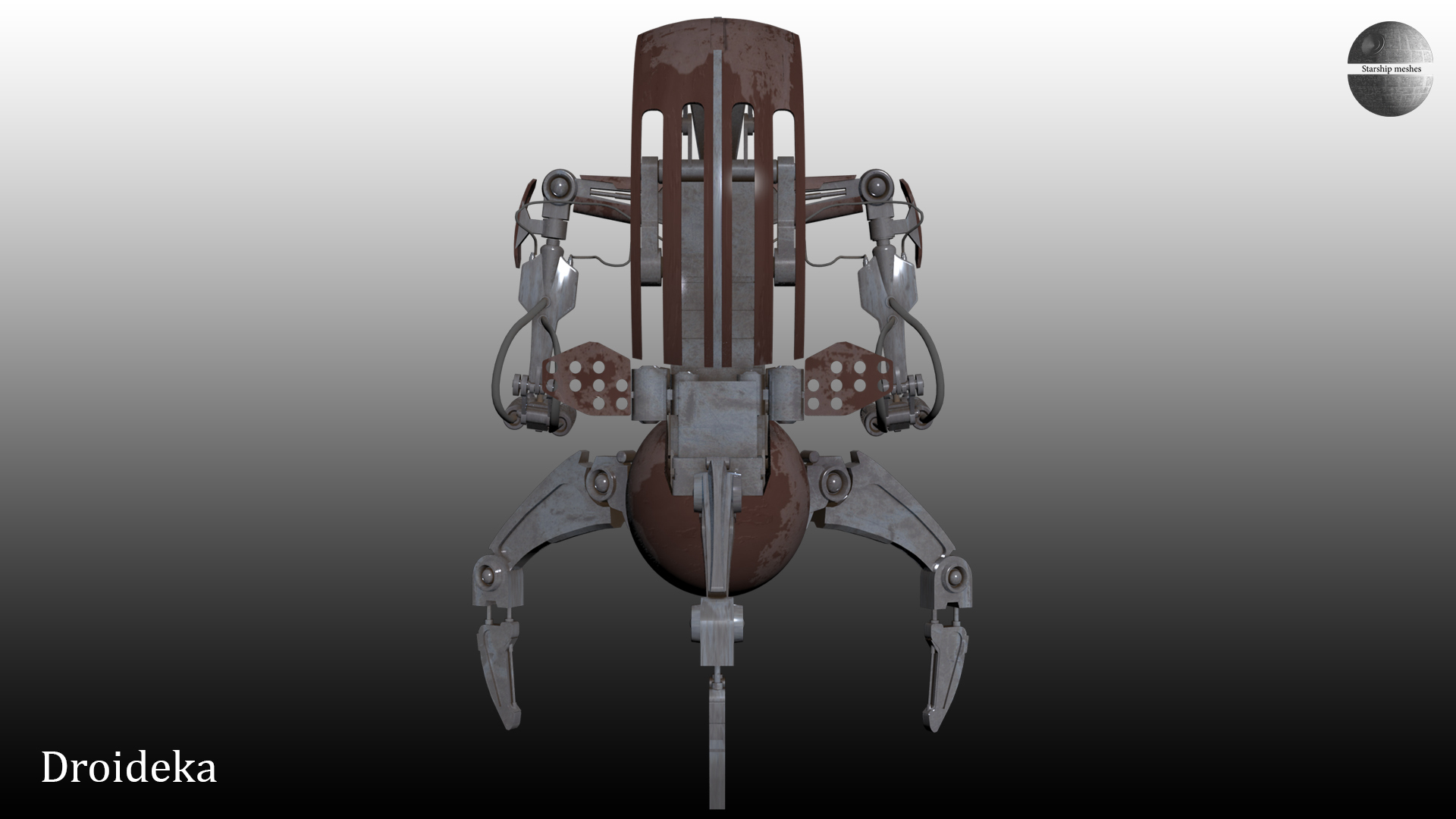 3D droid droideka model - TurboSquid 1701823