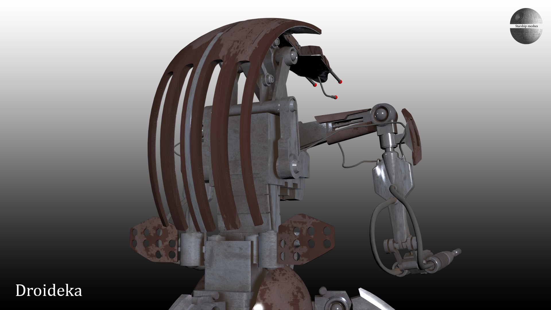 3D Droid Droideka Model - TurboSquid 1701823