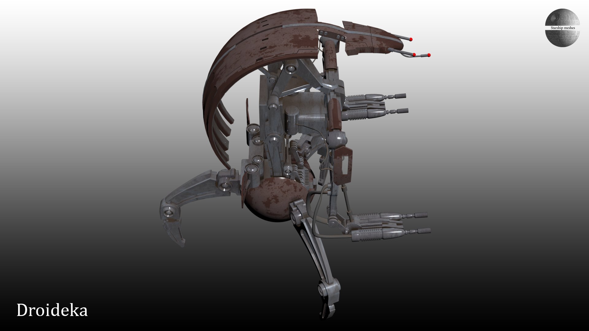 3D Droid Droideka Model - TurboSquid 1701823