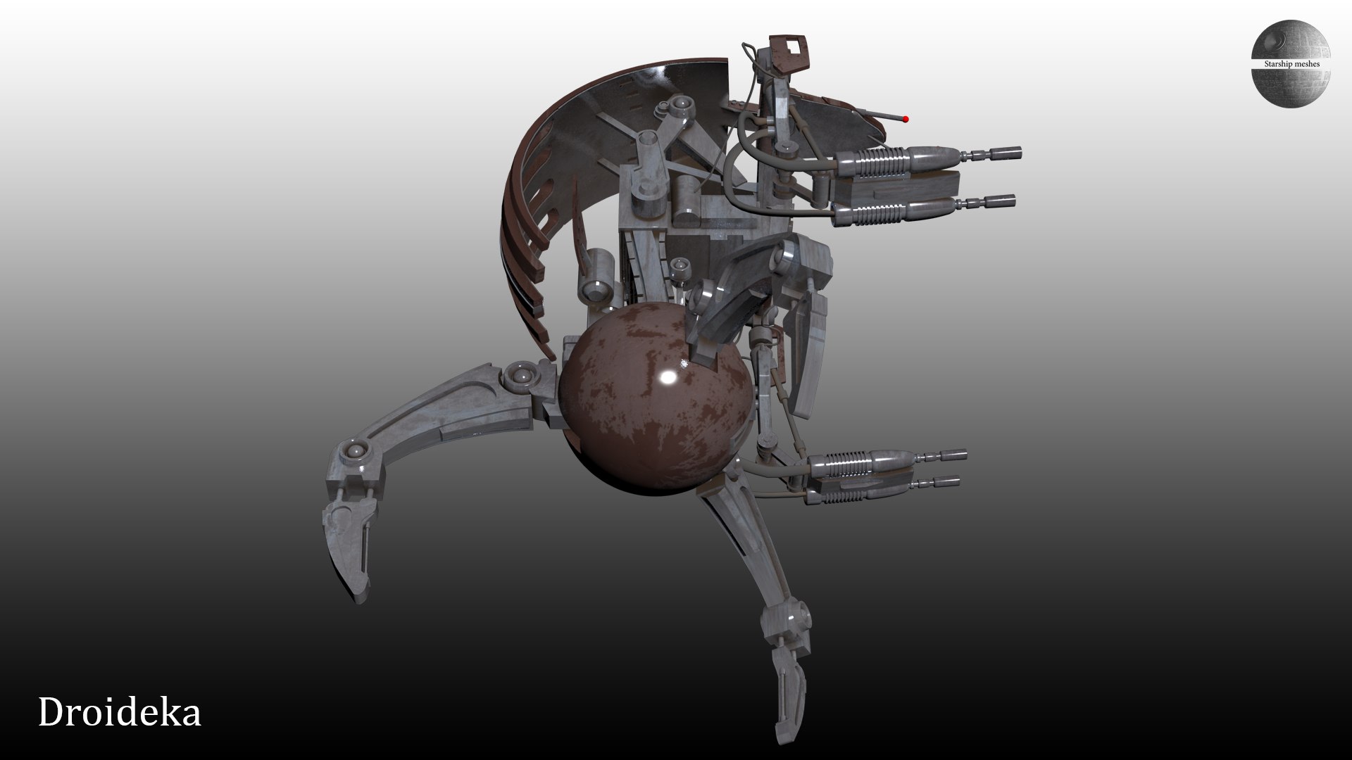 3D Droid Droideka Model - TurboSquid 1701823