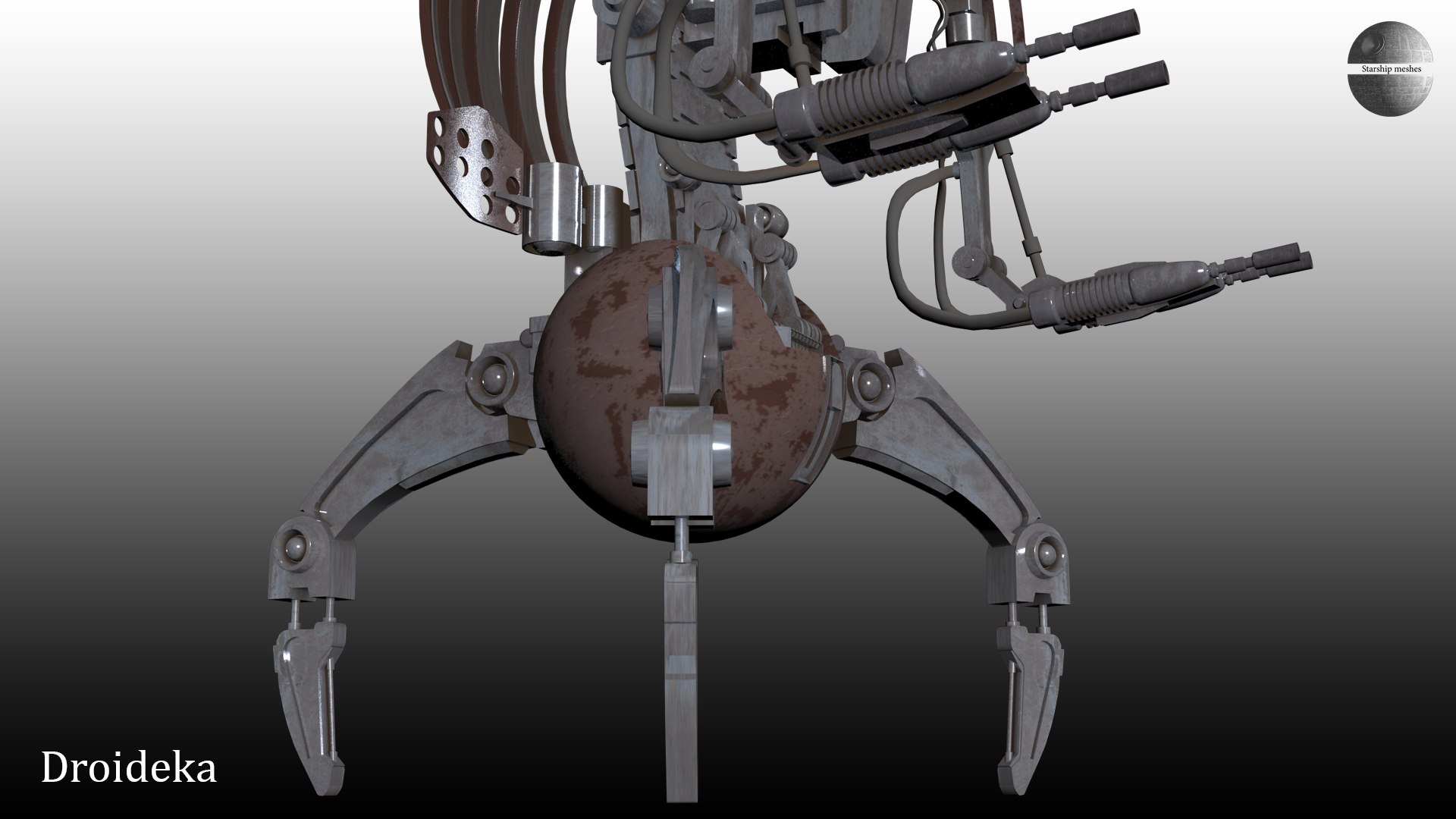 3D Droid Droideka Model - TurboSquid 1701823