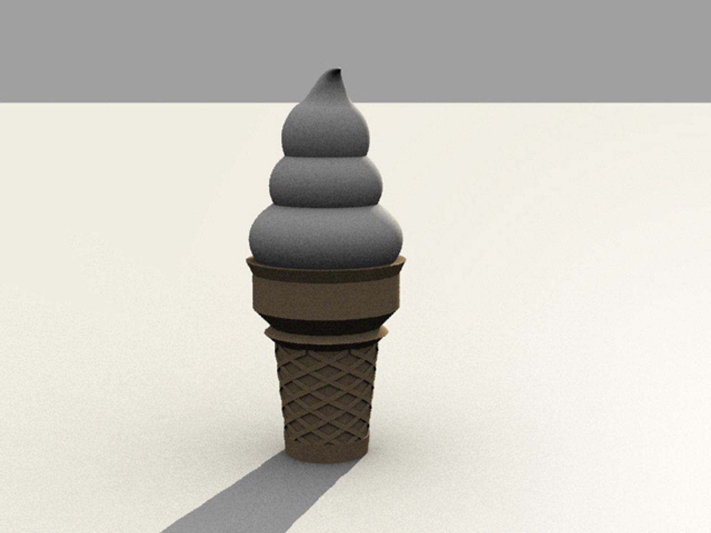 3D Ice Cream Cone Model - TurboSquid 1354485