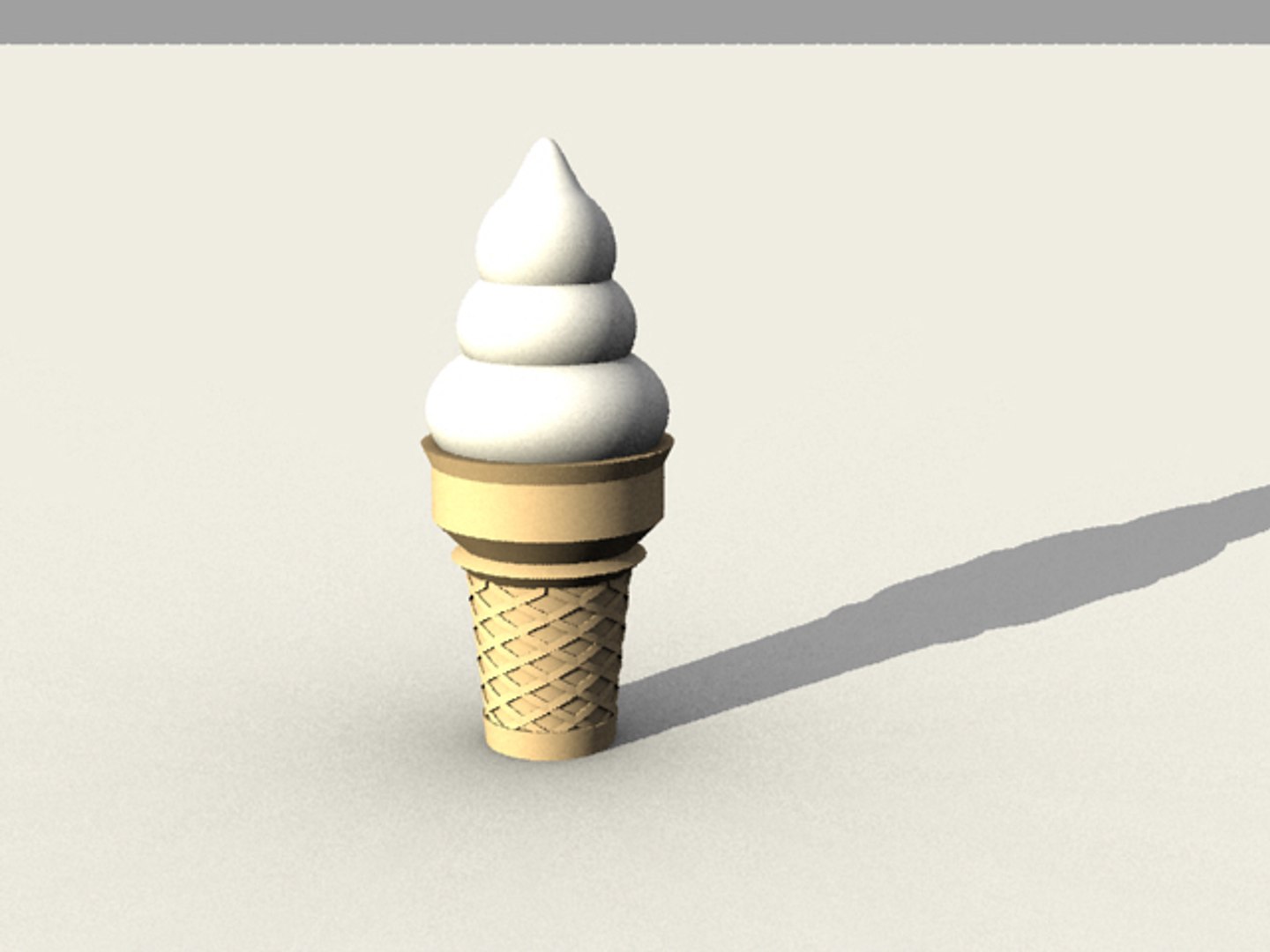 3D Ice Cream Cone Model - TurboSquid 1354485