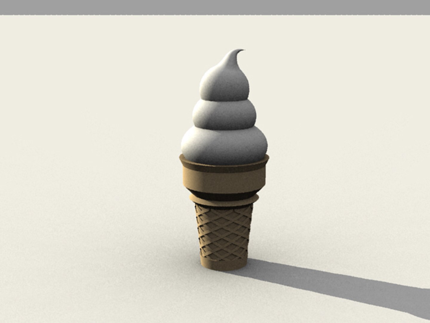 3D Ice Cream Cone Model - TurboSquid 1354485