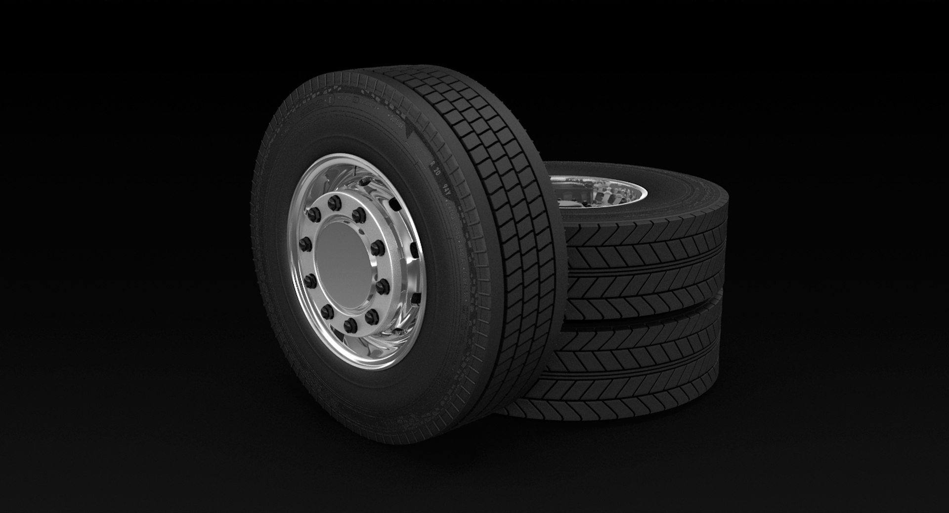Truck Wheel 3d Model