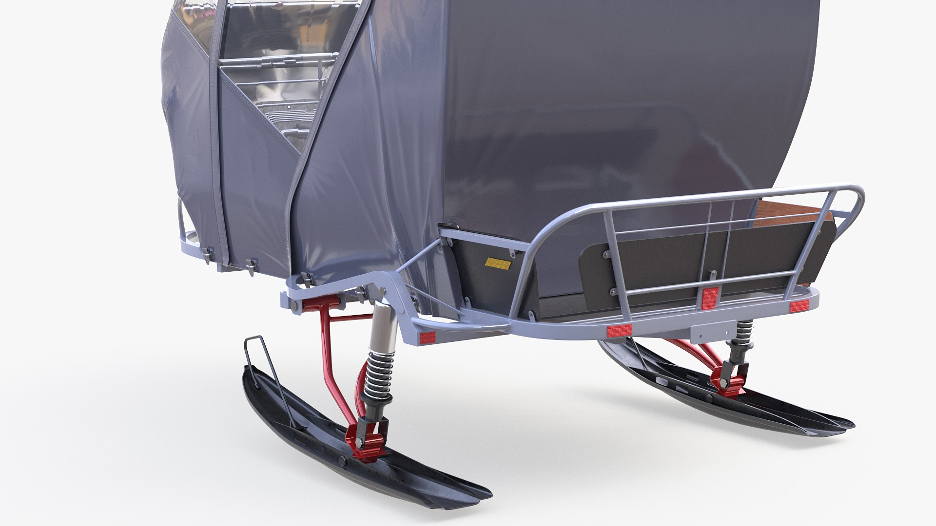 Snowmobile Sleigh 3D Model - TurboSquid 2271659