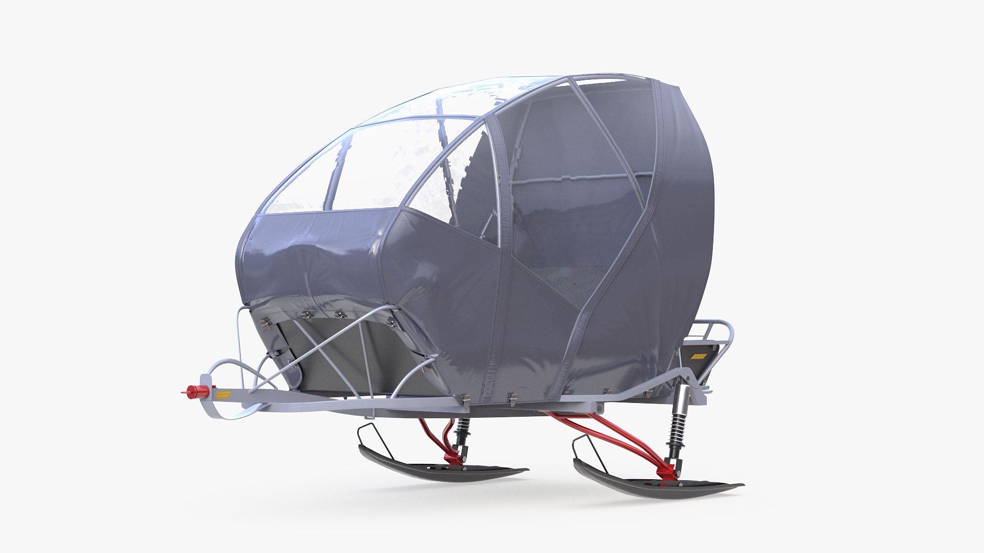 Snowmobile Sleigh 3D Model - TurboSquid 2271659