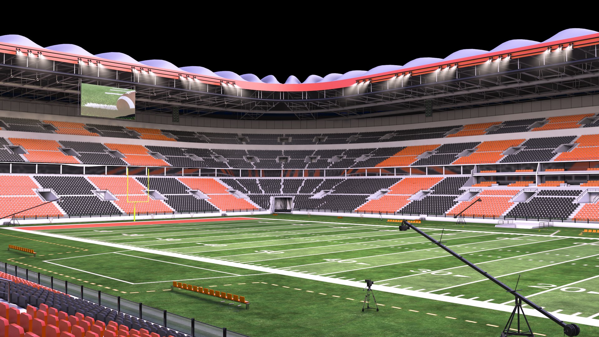 3D Football Stadium Ball Model - TurboSquid 1544720